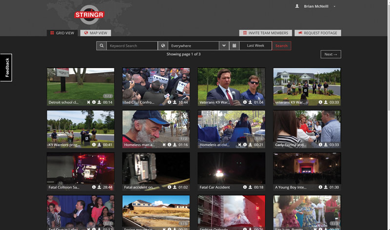 Stringr Provides Newspaper Partners with Custom Video, Archival Footage ...