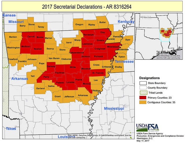 23 counties declared disasters by USDA | Harrison Daily