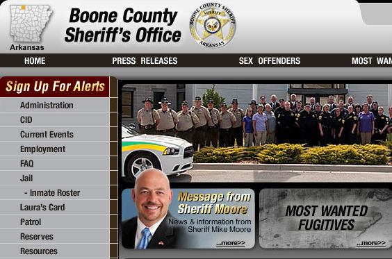 BCSO website software updated; Jail Roster updates suspended - Harrison ...