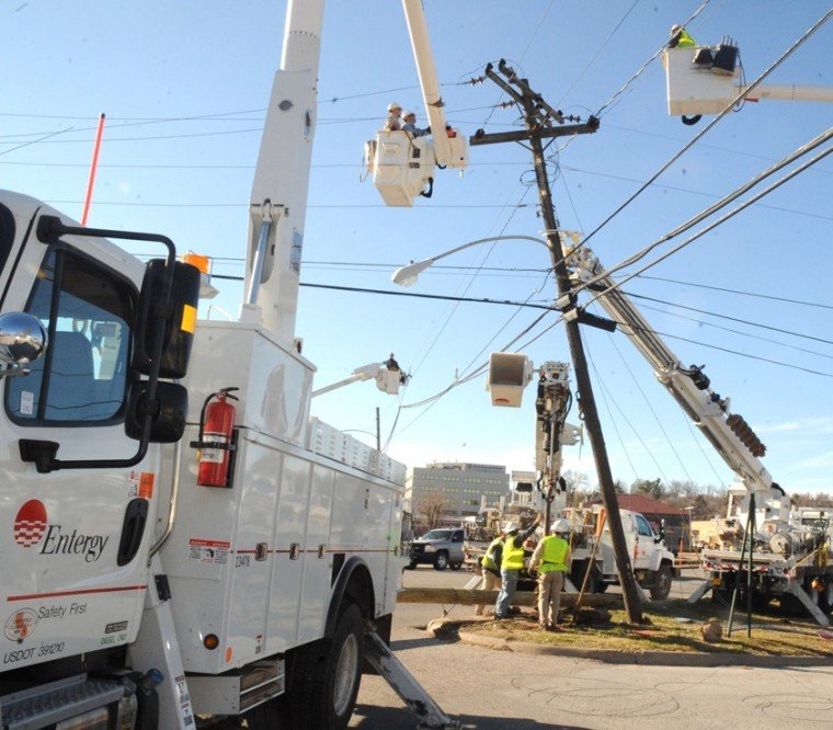 Broken Power Pole | Harrison Daily